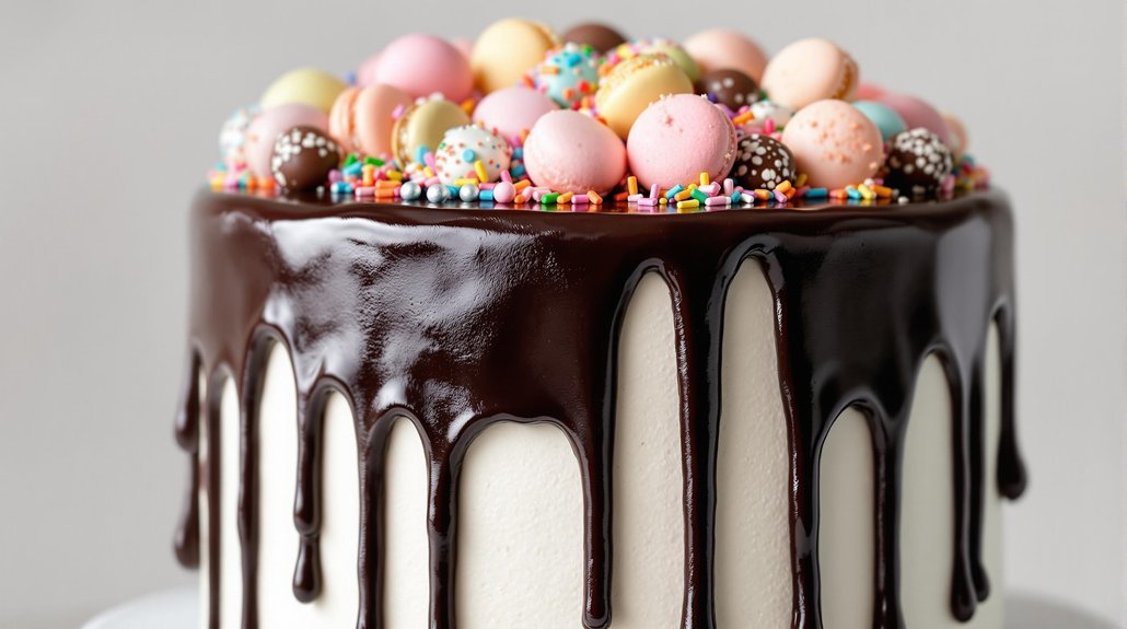 Chocolate Drip Cake With Sweets on Top: Colorful and Fun – Hill Country ...