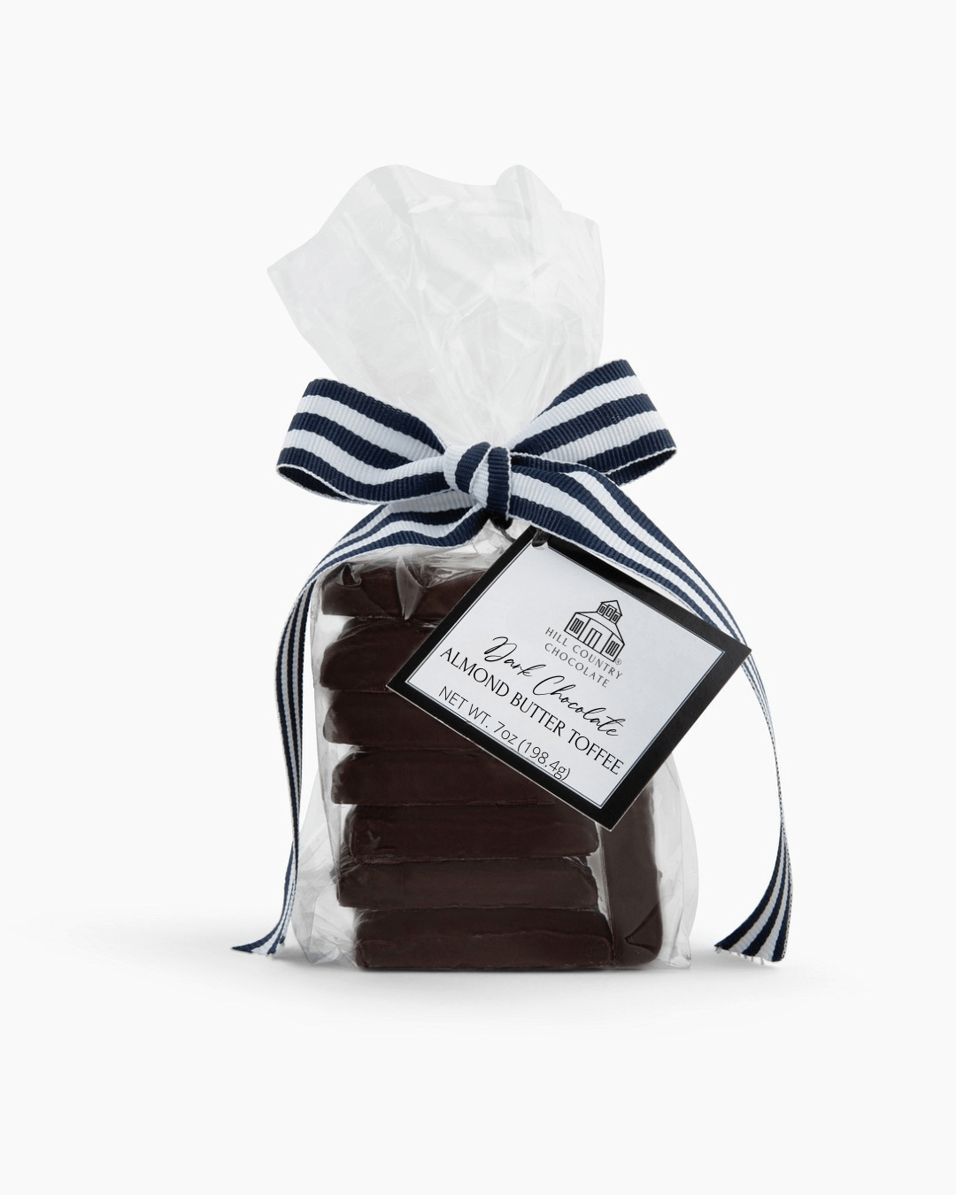 Dark Chocolate Almond Butter Toffee 15 pieces | Bite-size - Hill ...